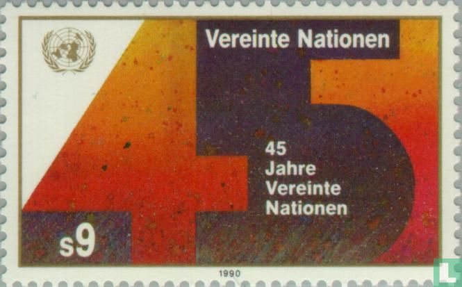 45 years United Nations 9 (1990) - United Nations - Vienna - LastDodo