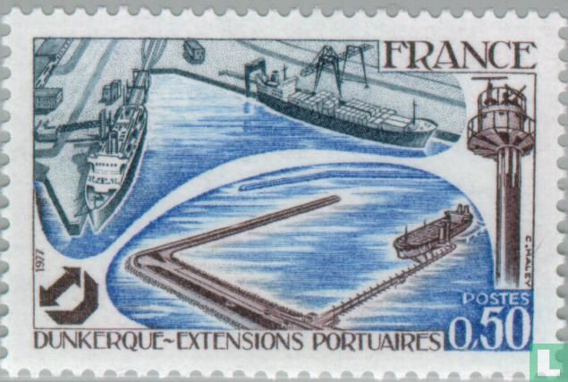 Uitbreiding haven Duinkerken 0,50 (1977) - Frankrijk - LastDodo