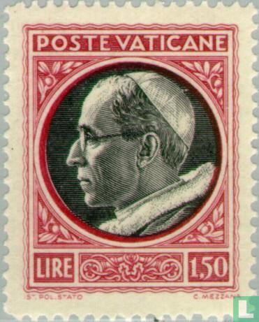 Le pape Pie XII 1,50 (1945) - Vatican - LastDodo