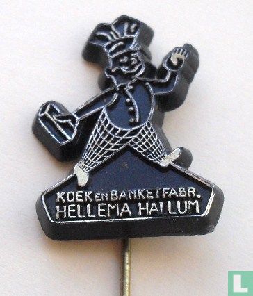 Koek en Banketfabr. Hellema Hallum [zilver op zwart] - Koek- en ...