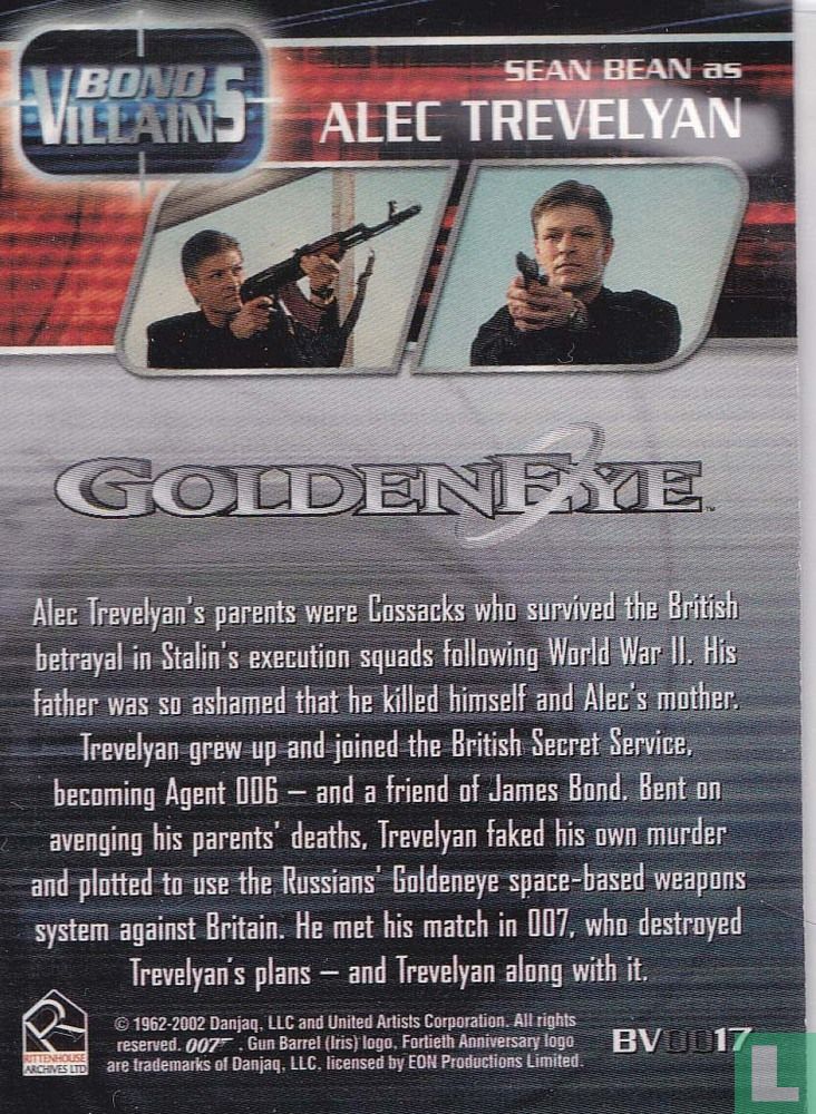 Sean Bean as Alec Trevelyan BV0017 (2002) - James Bond 40th Anniversary ...