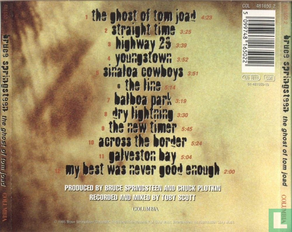 The Ghost of Tom Joad CD 481650 2 (1995) - Springsteen, Bruce - LastDodo