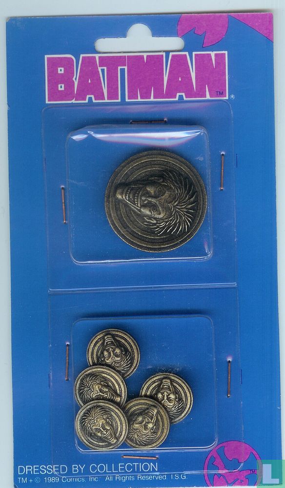 Batman/Joker (buttons set) (1989) - Dressed by collection - LastDodo