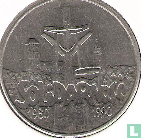 Polen 10000 zlotych 1990 "10 years of Solidarnosc" Y# 195 (1990 ...