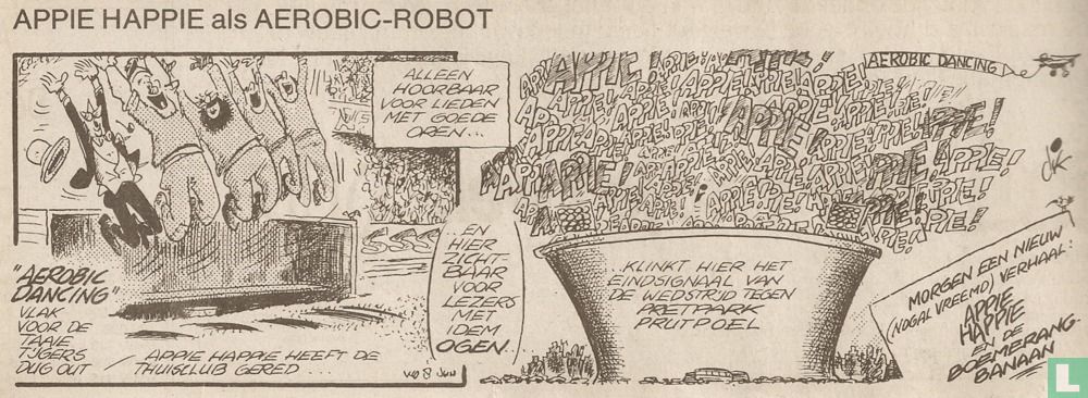 Appie Happie as an aerobic robot 94 (1983) - Knipsel - strips - LastDodo