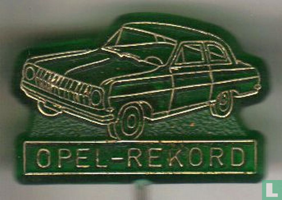 Opel-Rekord [goud op transparant groen] (1965) - Auto's - LastDodo