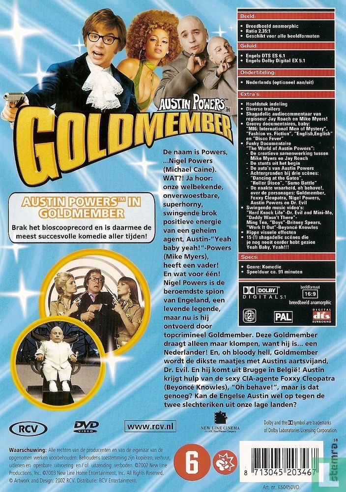 Austin Powers in Goldmember DVD 3 (2003) - DVD - LastDodo