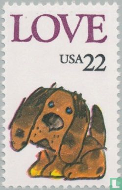Greeting stamp - Love 22 (1986) - United States of America - LastDodo