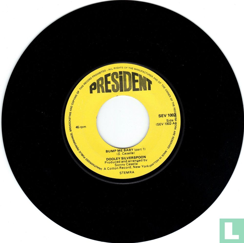 Bump Me Baby Single SEV 1002 (1975) - Silverspoon, Dooley - LastDodo