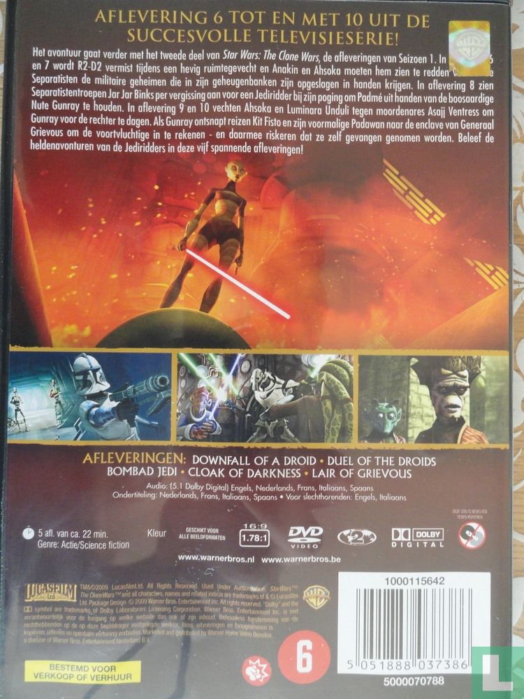 Star Wars: The Clone Wars: Seizoen 1 - Deel 2 DVD (2009) - DVD - LastDodo