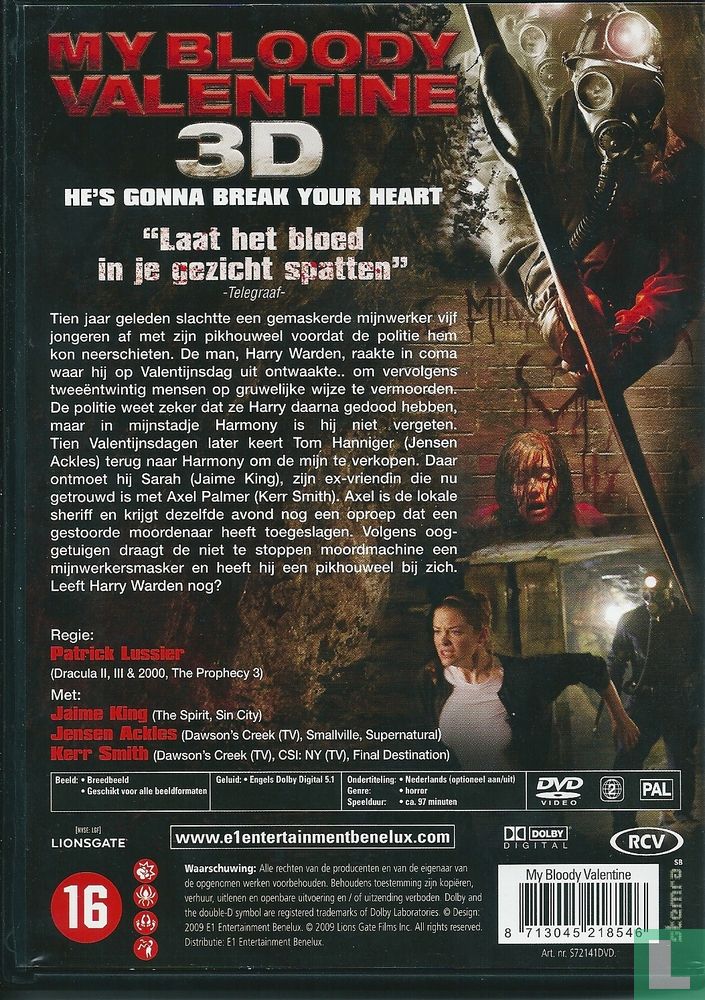 My Bloody Valentine 2009 Dvd Cover