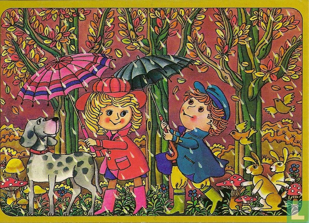 1978-02-3 Herfst, kinderen in regen (1978) - Voor het kind - LastDodo