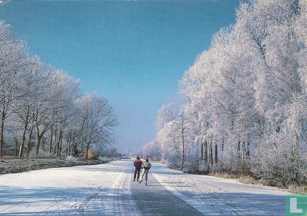1992-04-07 Schaatsen bij molen 2130/060 (1992) - Voor het kind - LastDodo