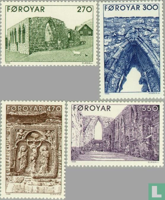 Kirkjubøur cathedral ruins (1988) - Faroe Islands - LastDodo