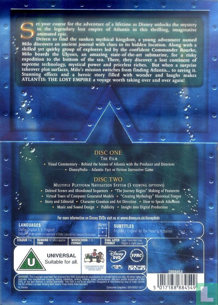 Atlantis - The Lost Empire DVD 44 (2002) - DVD - LastDodo