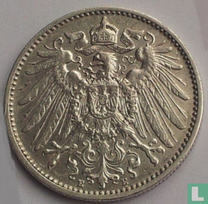 Duitse Rijk 1 mark 1910 (E) KM# 14 (1910) - Duitsland - LastDodo