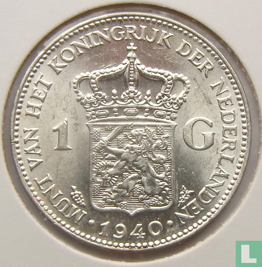 Netherlands 1 gulden 1940 KM# 161.1 (1940) - Netherlands - LastDodo