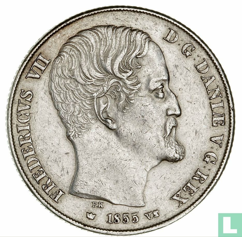 Denemarken 2 rigsdaler 1855 (Kopenhagen) KM# 761.2 (1855) - Denemarken - LastDodo