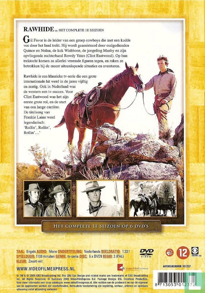 Rawhide: Seizoen 1 DVD 1 (2009) - DVD - LastDodo