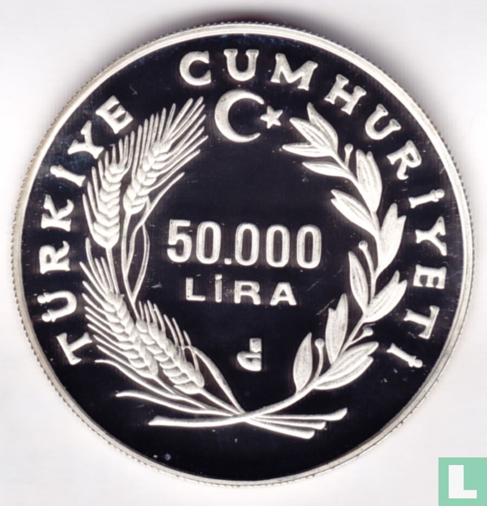 Turkey 50.000 lira 1992 (PROOF) "Summer Olympics in Barcelona" KM# 1000 (1992) - Türkiye - LastDodo