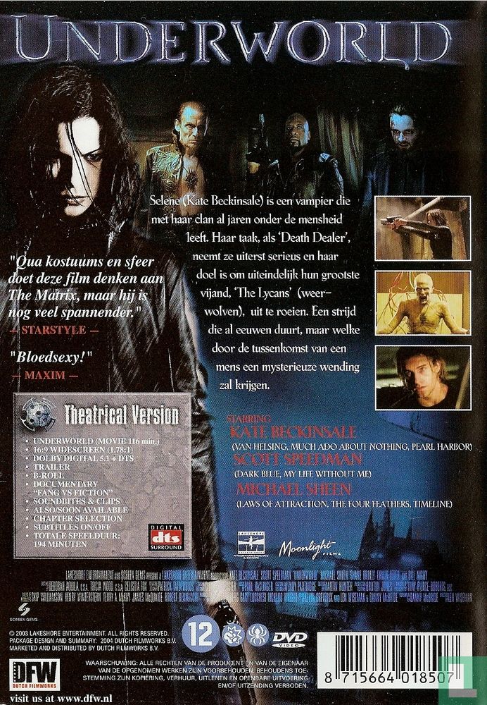 Underworld DVD 1 (2004) - DVD - LastDodo