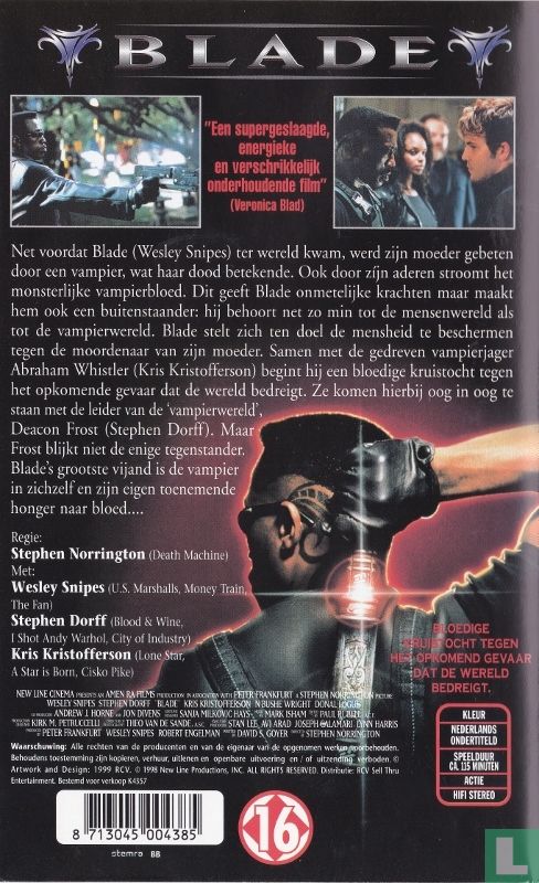 Blade VHS 1 (1999) - VHS videoband - LastDodo