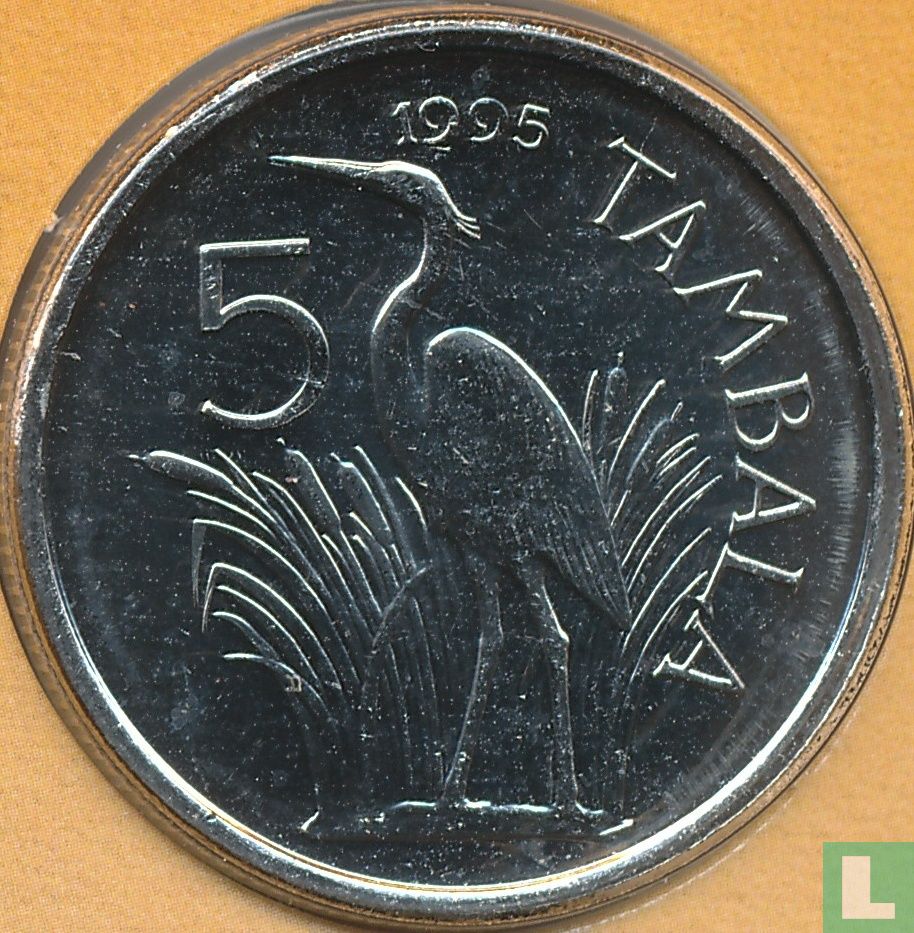 Malawi 5 tambala 1995 (type 2) KM# 32.1 (1995) - Malawi - LastDodo