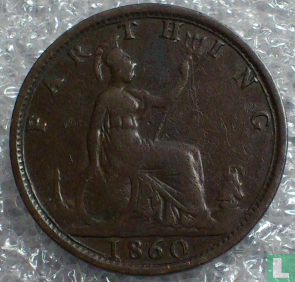 Verenigd Koninkrijk 1 farthing 1860 (type 2) KM# 747.1 (1860 ...