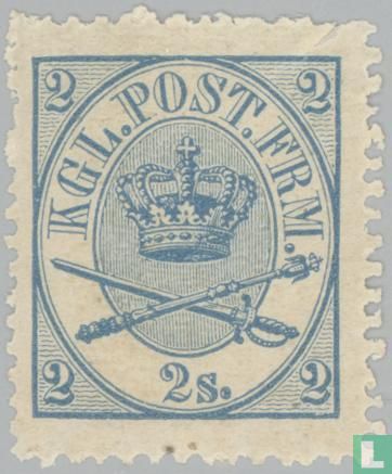 Crown, scepter and sword 2 (1864) - Denmark - LastDodo