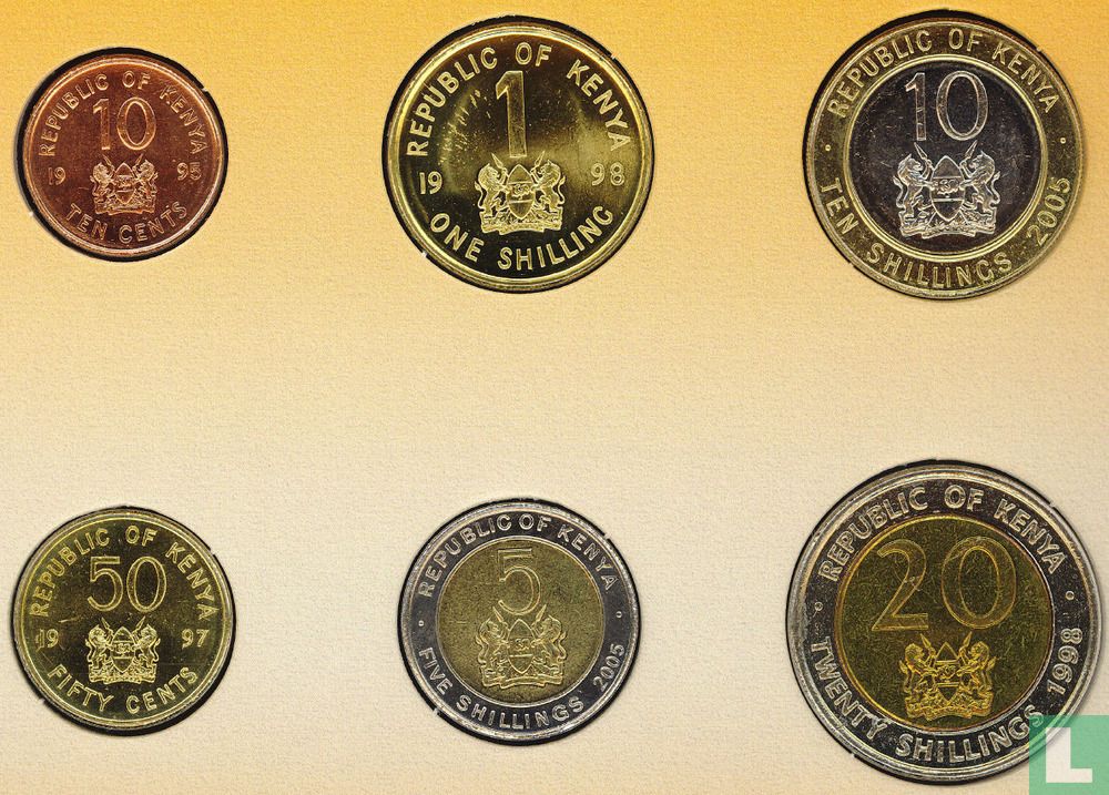 Kenya combinaison set "Coins of the World" KM# MS (1997) - Kenya - LastDodo