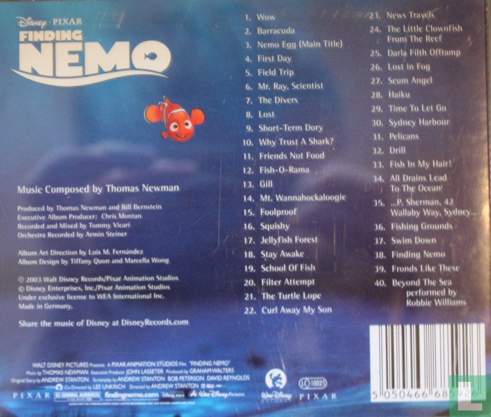 Finding Nemo CD 5050466-6859-2-6 (2003) - Bernstein, Bill - LastDodo
