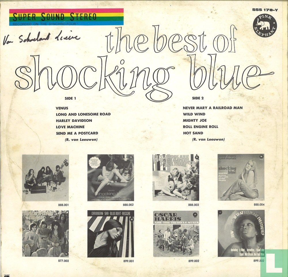 The best of Shocking Blue LP SSS 178-Y (1974) - Shocking Blue - LastDodo