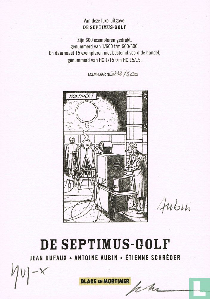 De Septimus-golf 18 HC (2013) - Blake en Mortimer - LastDodo