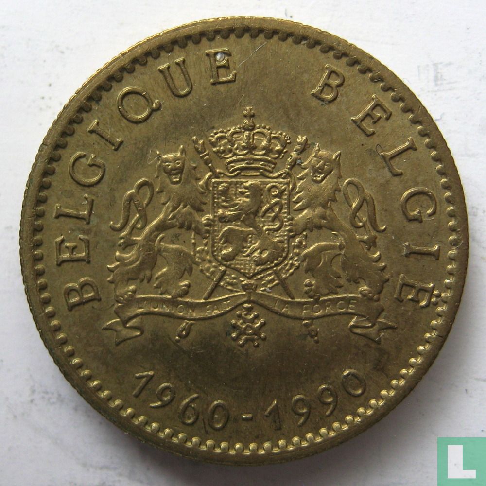 België 1990 30 jaar huwelijk van Boudewijn en Fabiola (messing) (1990 ...