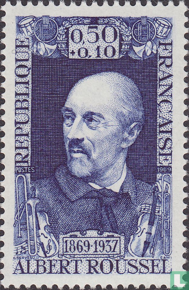 Albert Roussel 0,50+0,10 (1969) - Frankrijk - LastDodo
