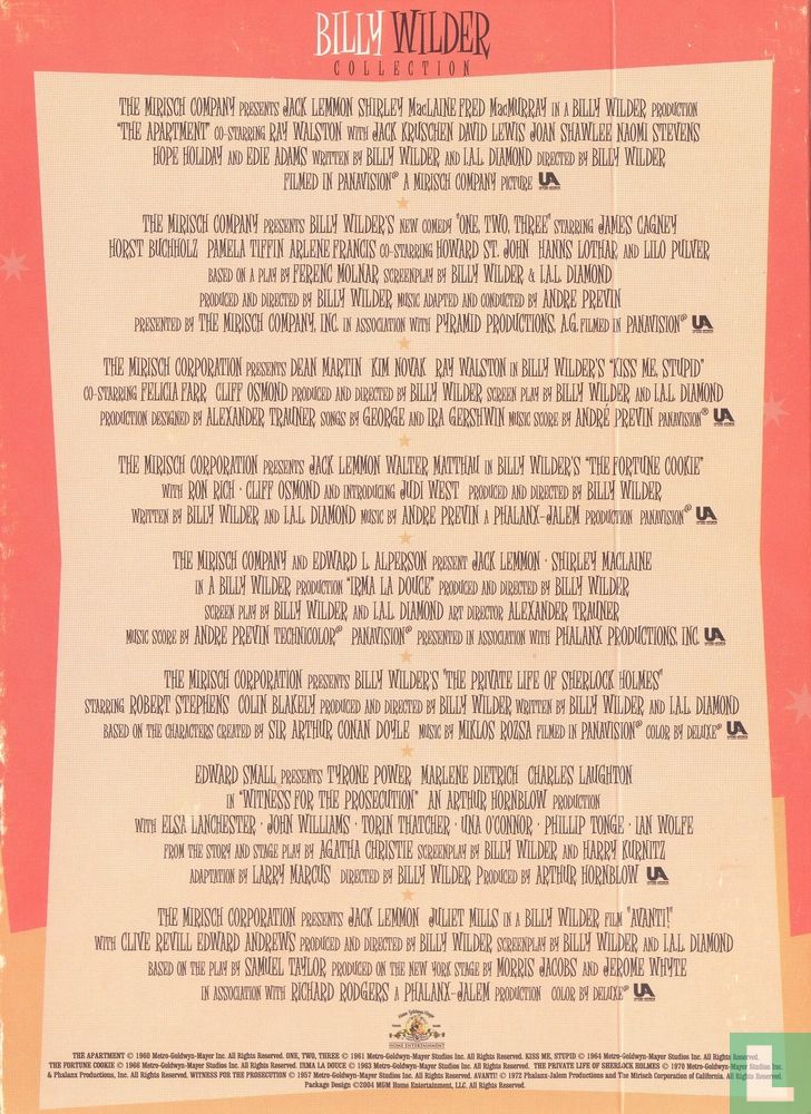 The Billy Wilder Collection DVD - DVD - LastDodo