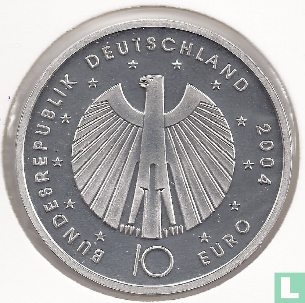 Duitsland 10 euro 2004 (D) "2006 Football World Cup in Germany" KM# 229 ...