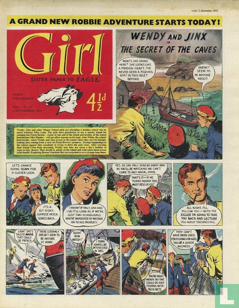 Girl 45 45 (1953) - Alison and the Sea Serpent - LastDodo