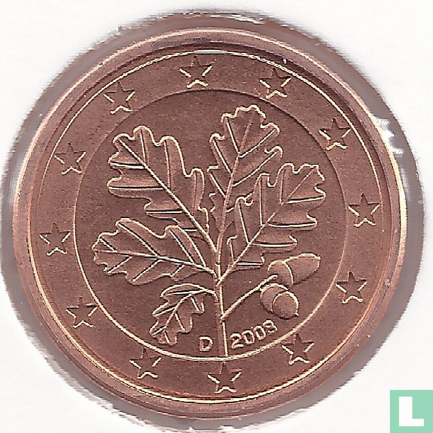 Germany 1 cent 2008 (D) KM# 207 (2008) - Germany - LastDodo