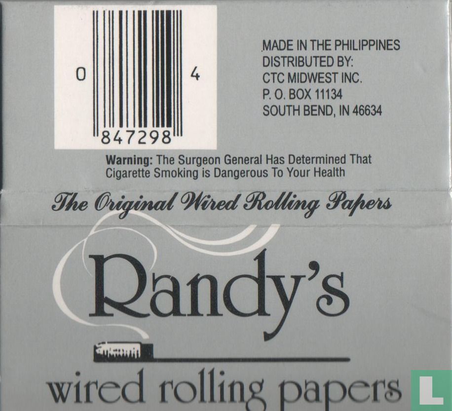 Randy's Wired Rolling Papers - Randy's - LastDodo