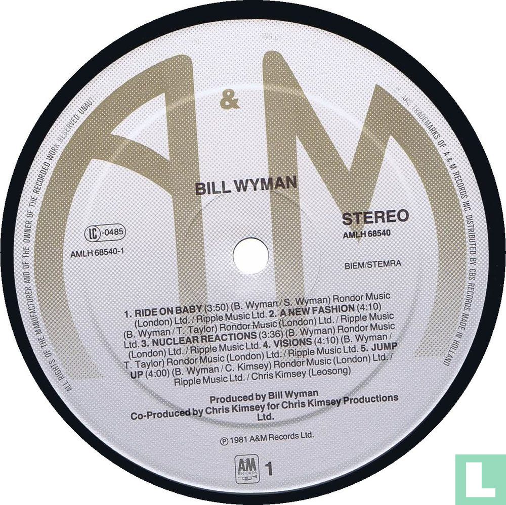 Bill Wyman LP: AMLH 68540 (1982) - Wyman, Bill - LastDodo