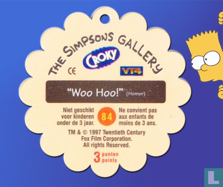 "Woo Hoo!" (Homer) 84 b (1997) - The Simpsons Gallery - LastDodo