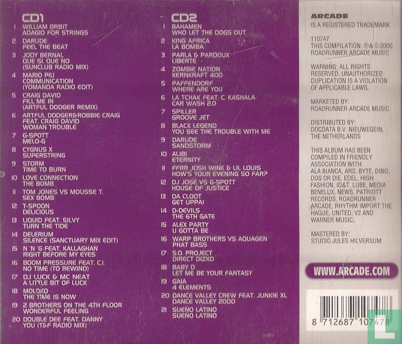 Mega Dance 2000 CD 8712687107478 (2000) - Various artists - LastDodo