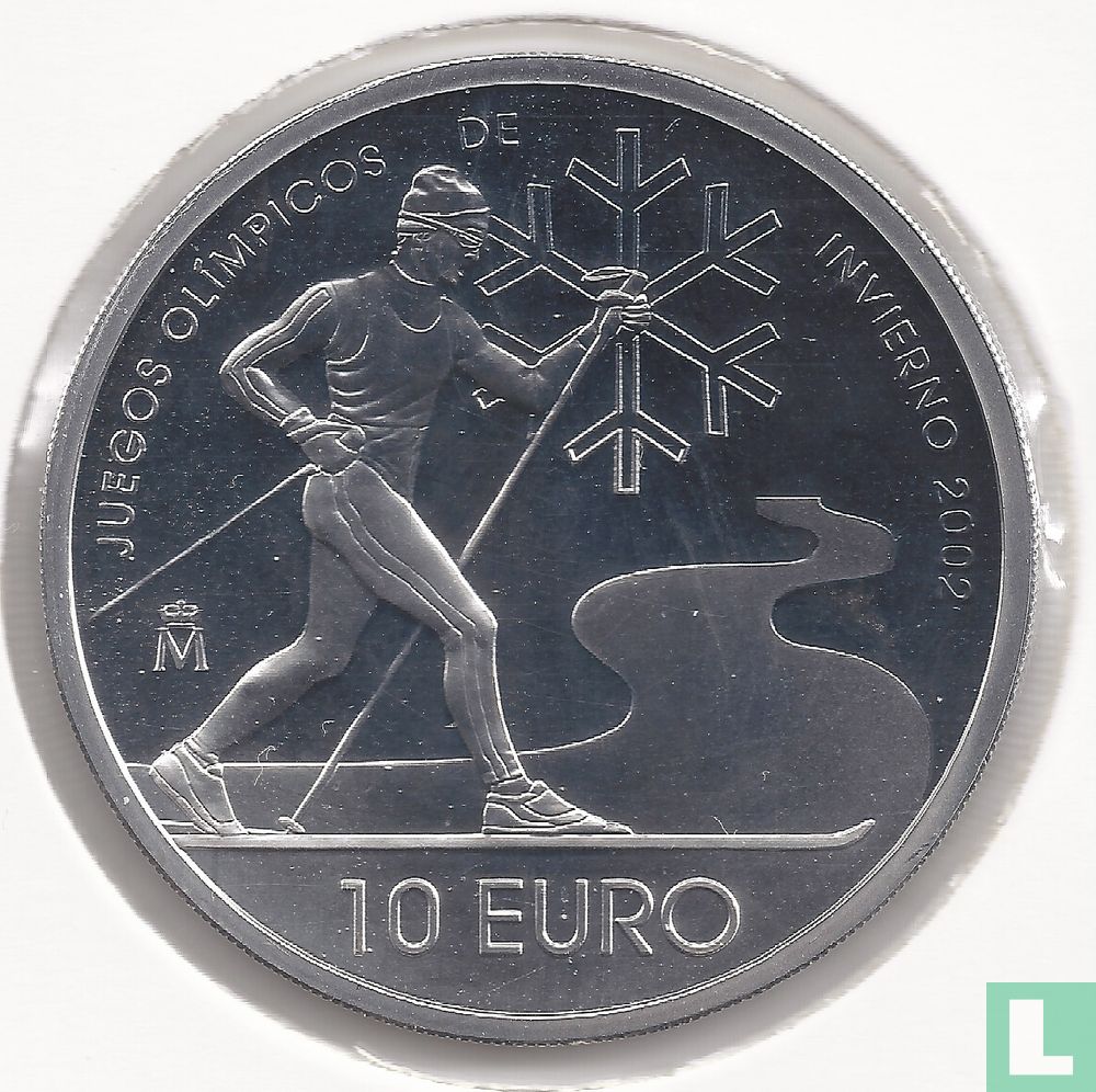 Spanje 10 euro 2002 (PROOF) "Winter Olympics in Salt Lake City" KM ...
