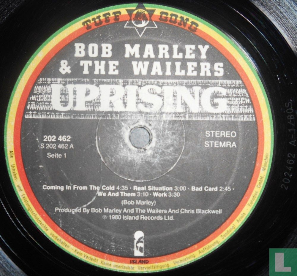 Uprising LP S 202 462 (1980) - Bob Marley & The Wailers - LastDodo