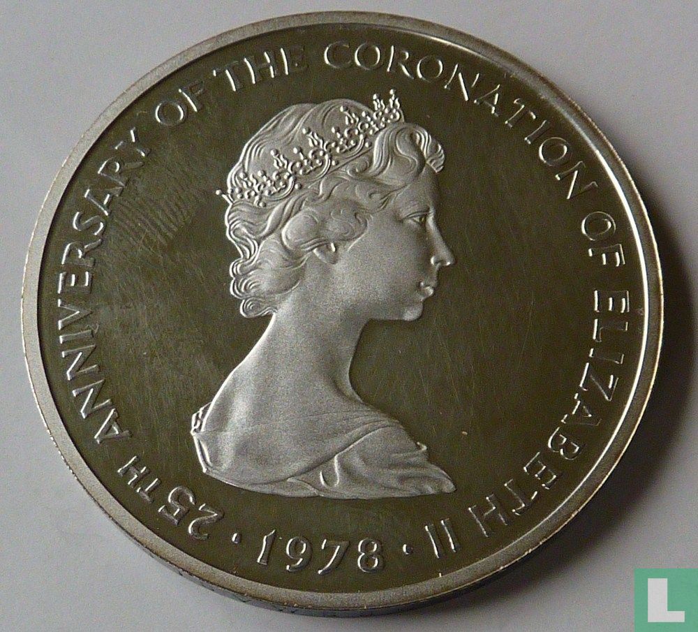 Turks- en Caicoseilanden 25 crown 1978 (PROOF) "25th anniversary of the ...