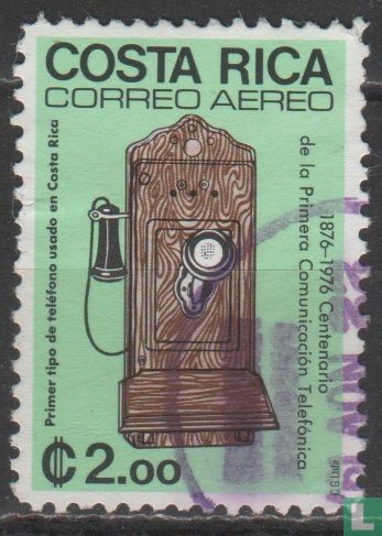 100 years of telephone 2.00 (1976) - Costa Rica - LastDodo