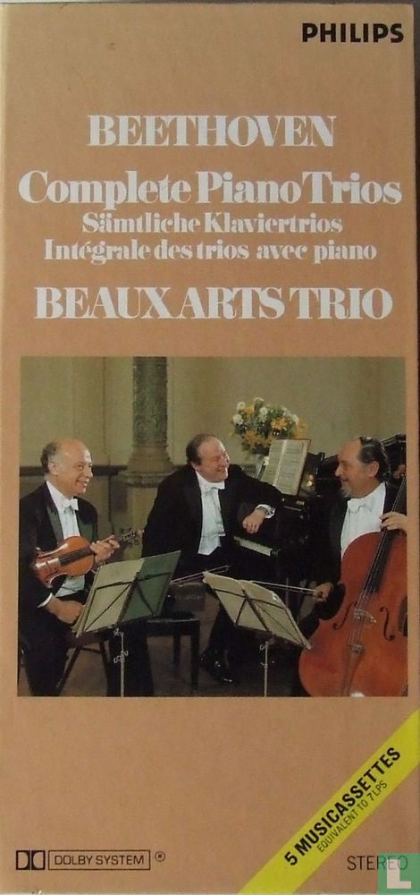 Beethoven Complete Piano Trios Cassette 7655 035 (1984) - Beaux Arts Trio - LastDodo