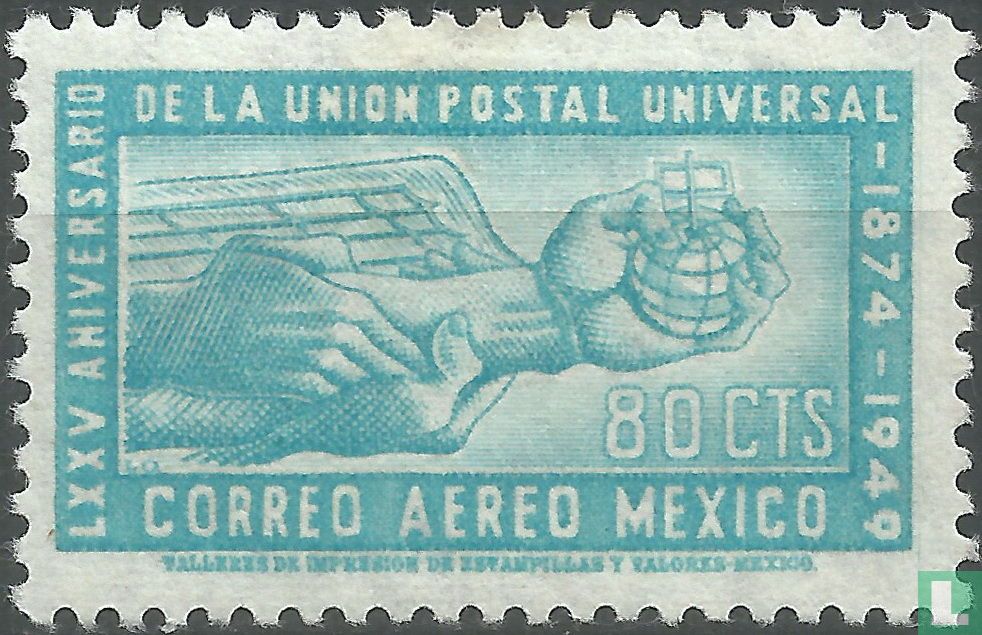 75 years of UPU 80 (1950) - Mexico - LastDodo