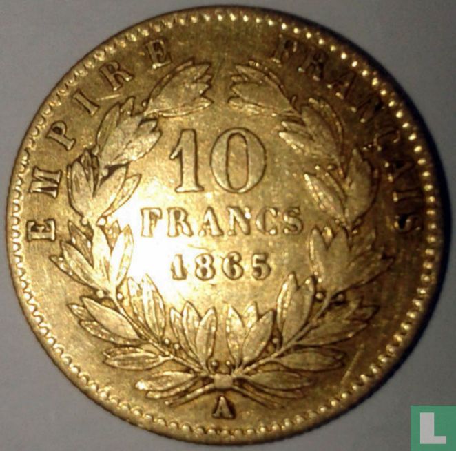 France 10 francs 1865 (A) KM# 800.1 (1865) - France - LastDodo